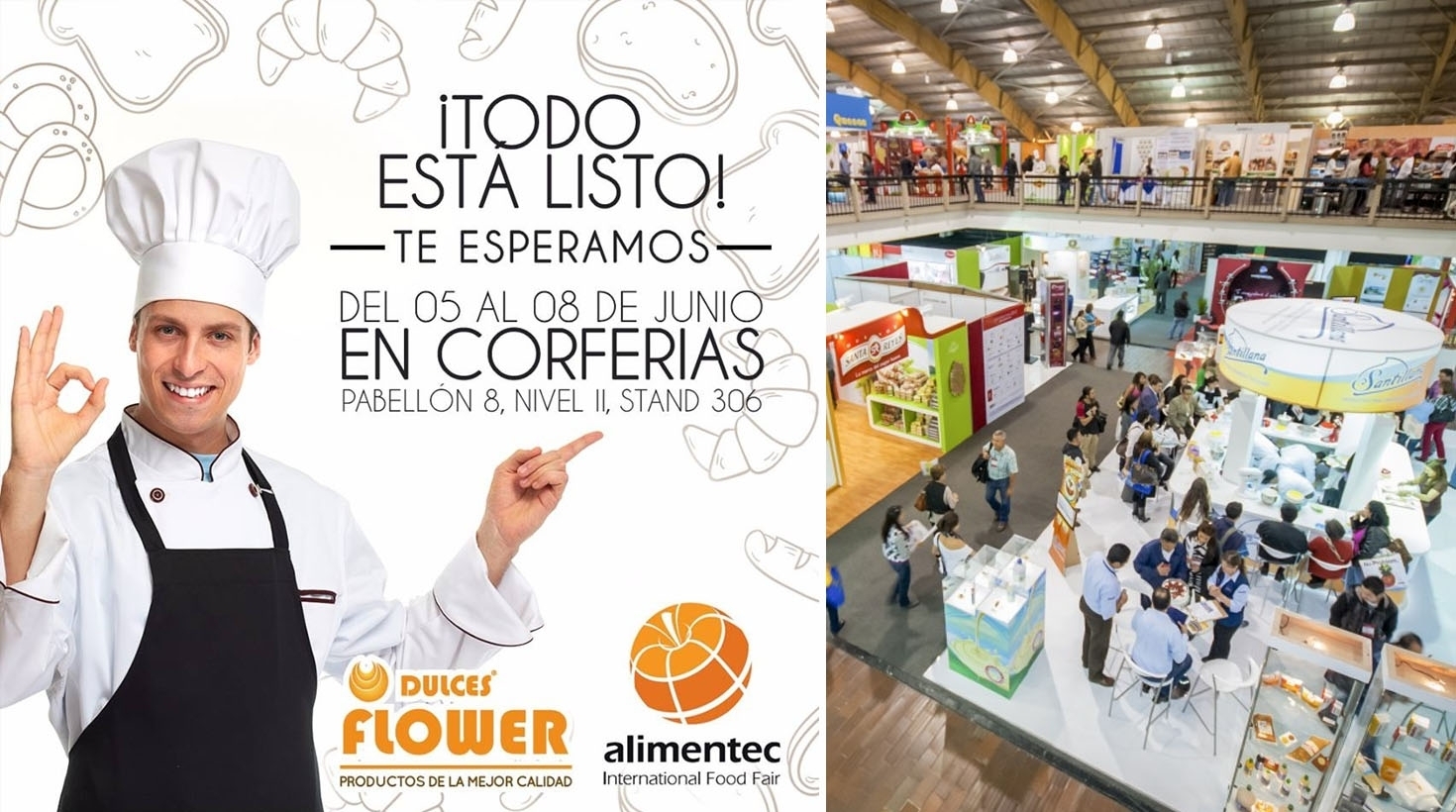 Dulces Flower en Alimentec International Food Fair - Dulces Flower