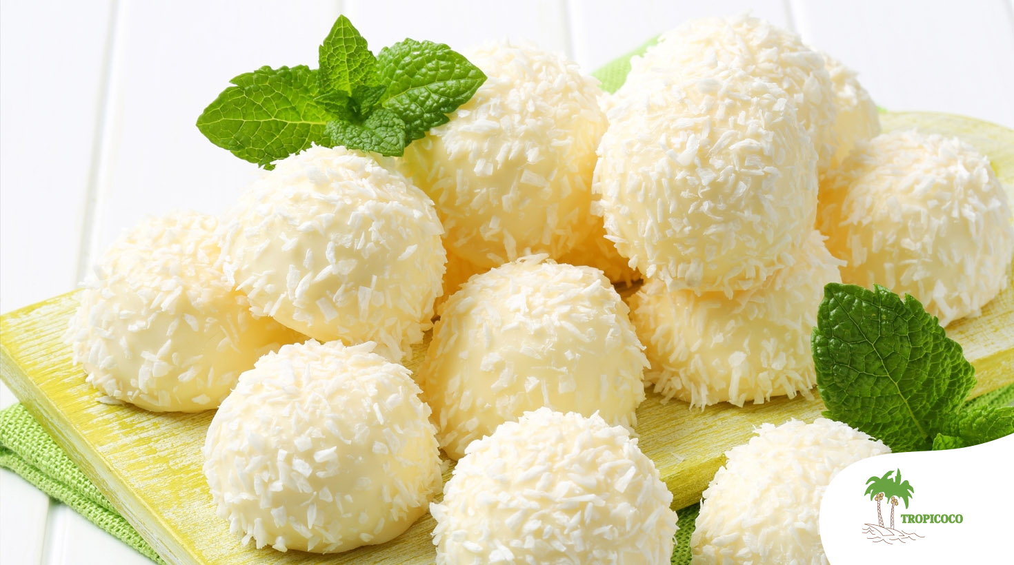 Trufas de Chocolate Blanco con Coco - Dulces Flower